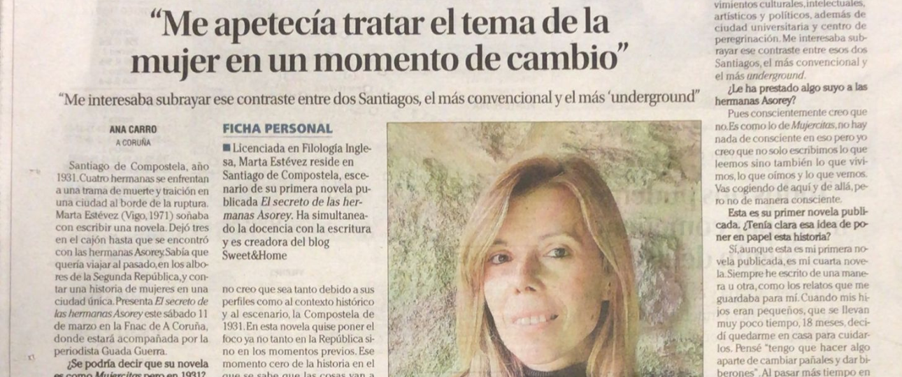 Entrevista de Marta Estévez para La Opinión. - Rolling Words